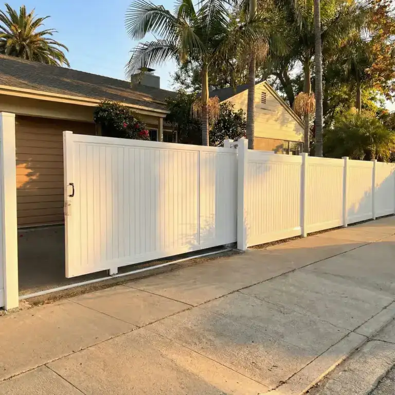 Vinyl Rolling Gates | Vinyl And Aluminum Fencing